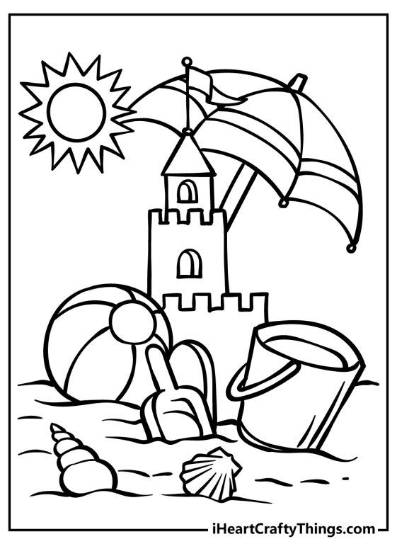 45 Summer Coloring Pages (Free To Print Detailed PDF Sheets)