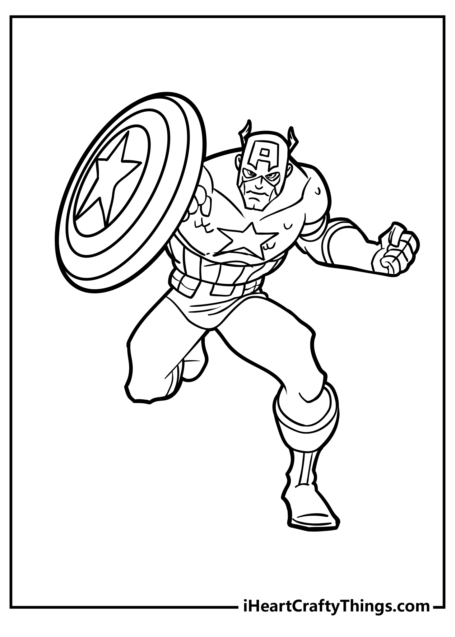 Captain America Coloring Pages (20 Free Printables)