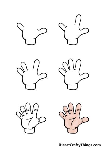 Cartoon Hand Drawing - How To Draw A Cartoon Hand Step By Step