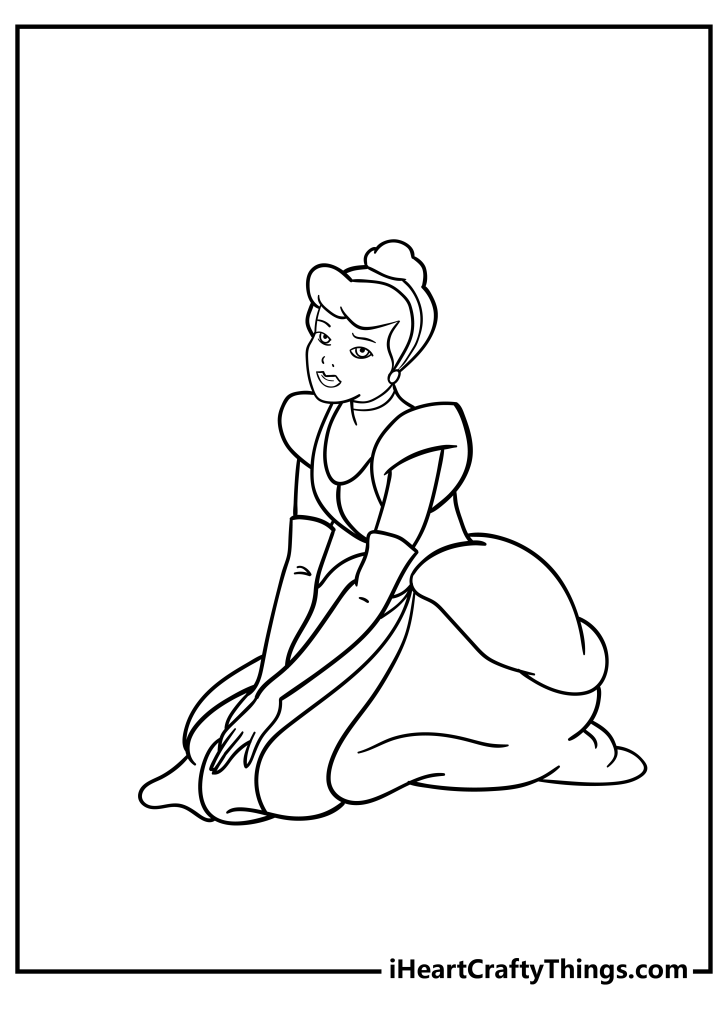 30 Cinderella Coloring Pages (100% Free Printables)