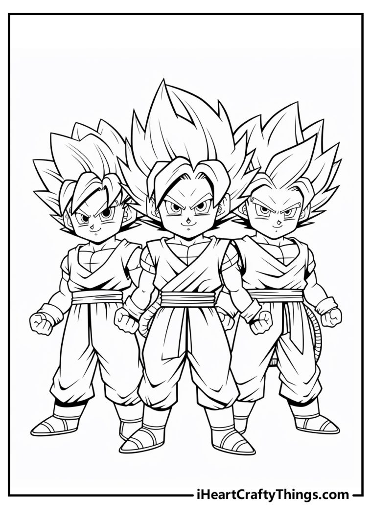 Dragon Ball Z Coloring Pages (100% Free Printables)