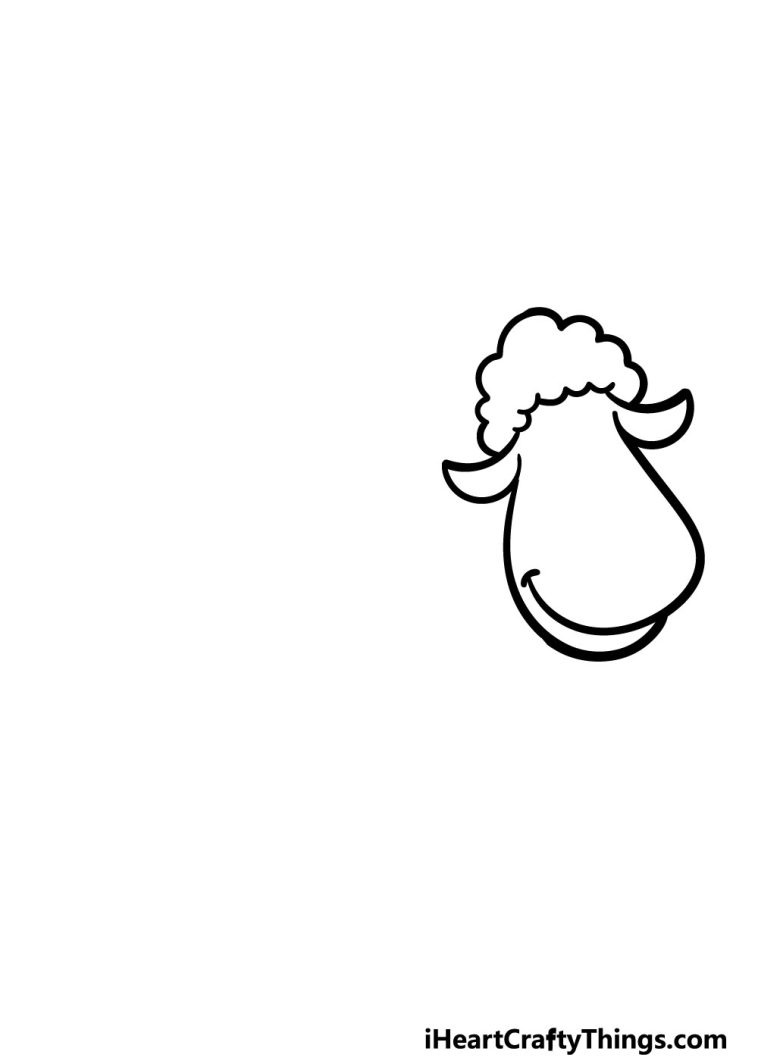 Cartoon Sheep Drawing - How To Draw A Cartoon Sheep Step By Step
