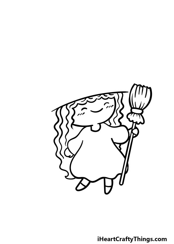 Cartoon Witch Drawing - How To Draw A Cartoon Witch Step By Step