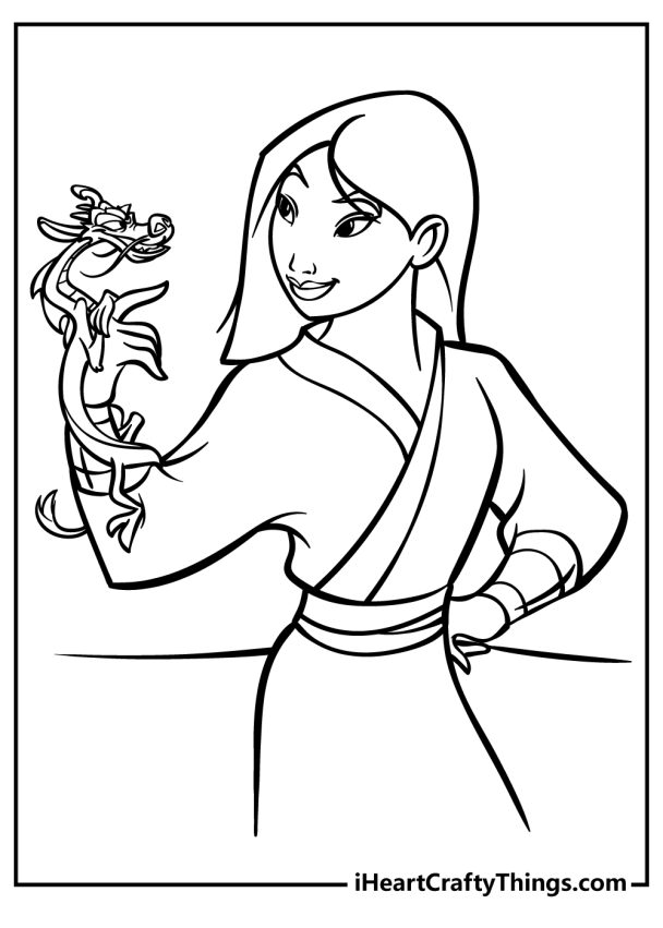 Mulan Coloring Pages (20 Free Printables)