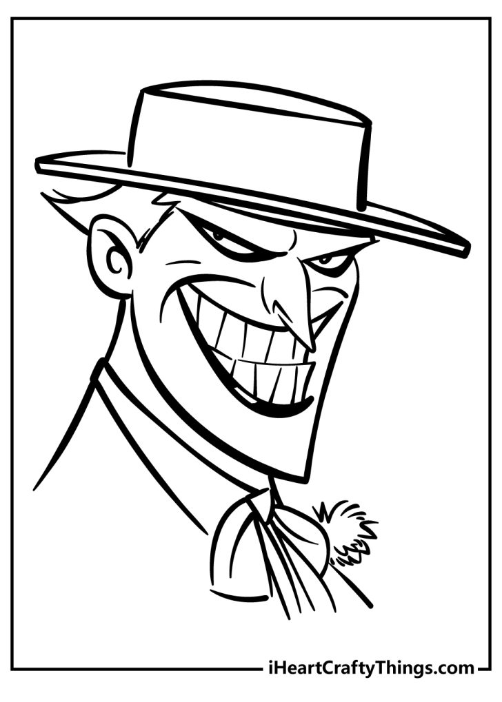 20 Joker Coloring Pages (100% Free Printables)