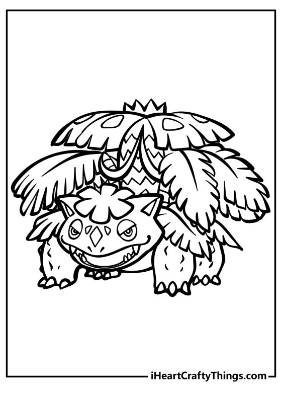 Mega Pokemon Coloring Pages (100% Free Printables)