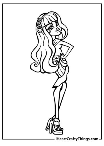Monster High Coloring Pages (100% Free Printables)