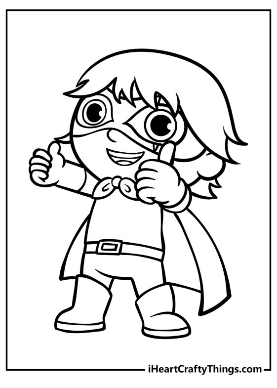 Ryan's World Coloring Pages (100% Free Printables)