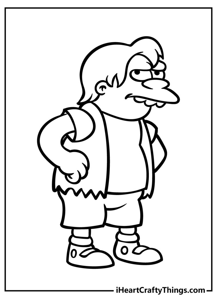 Simpsons Coloring Pages (100% Free Printables)