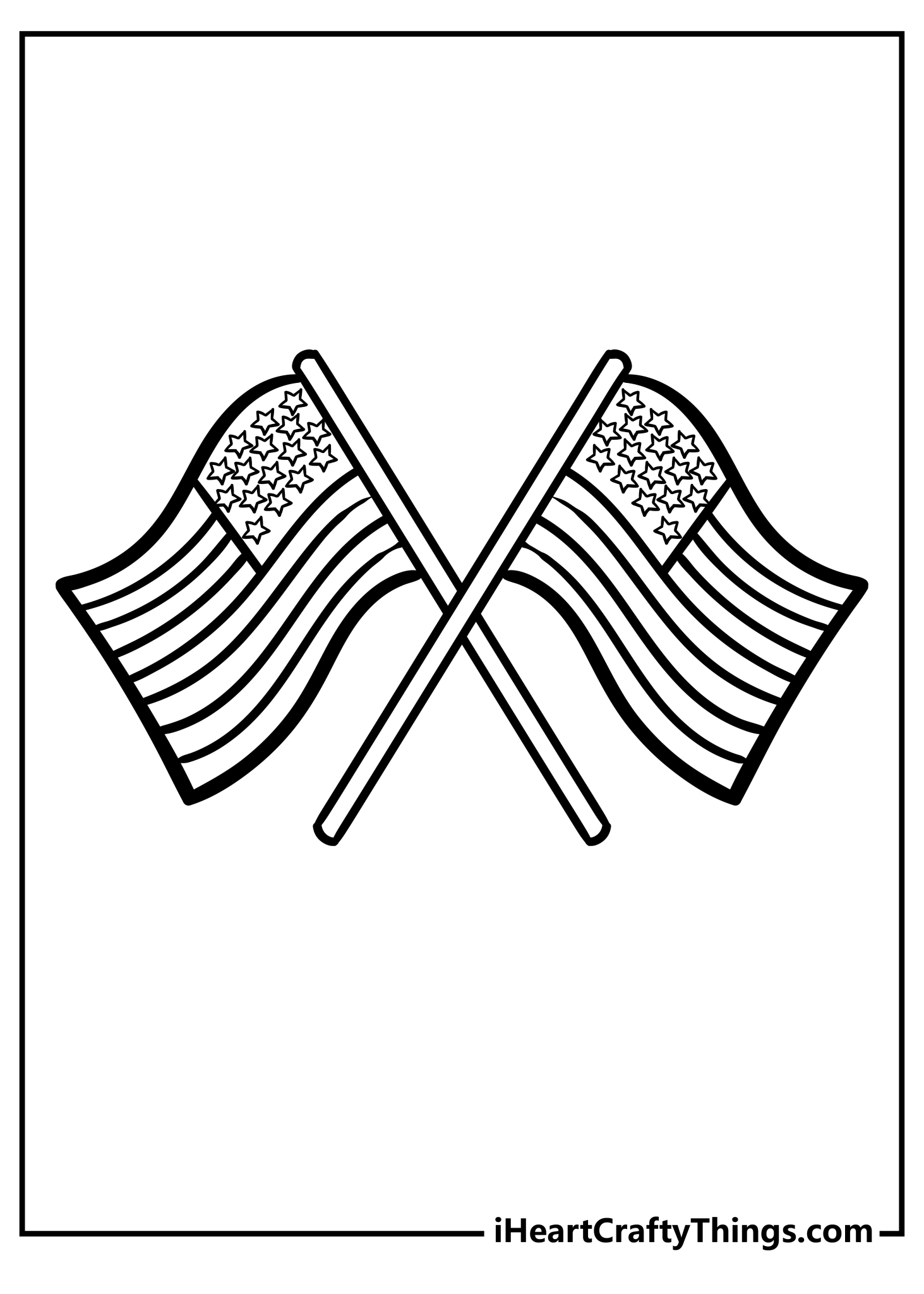 American Flag Coloring Pages (100% Free Printables)
