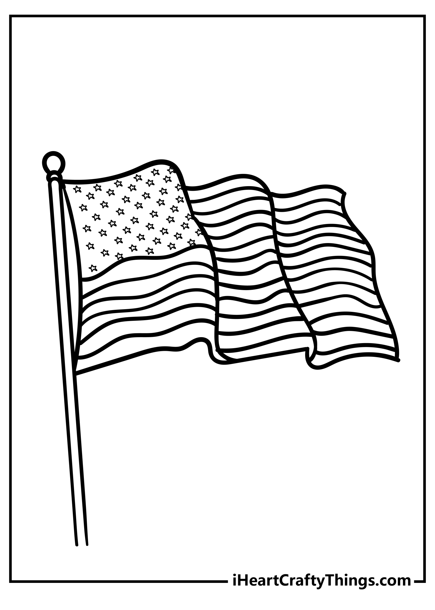 Printable American Flag Coloring Pages (Updated 2022)