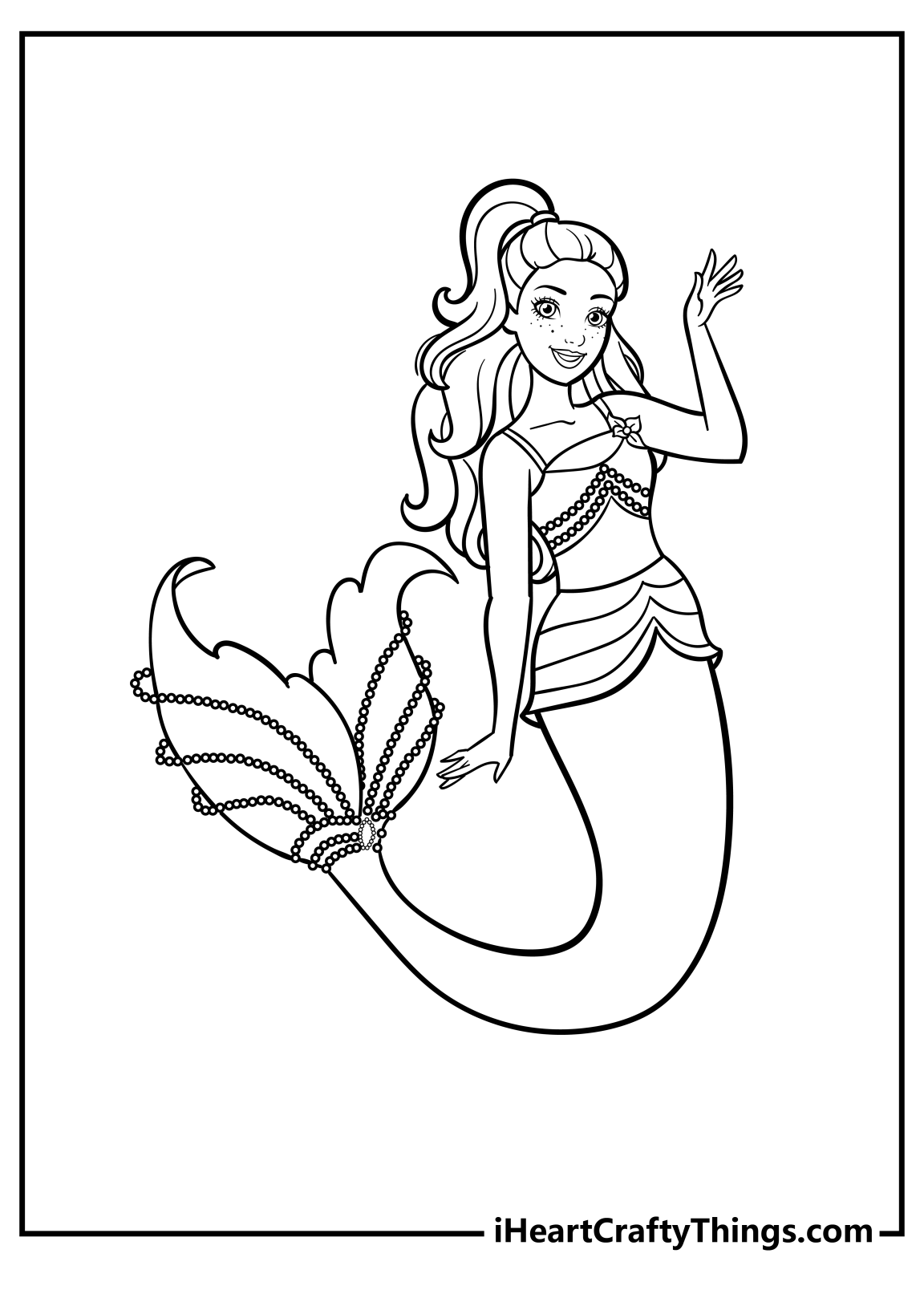 20 Barbie Mermaid Coloring Pages (100% Free Printables)