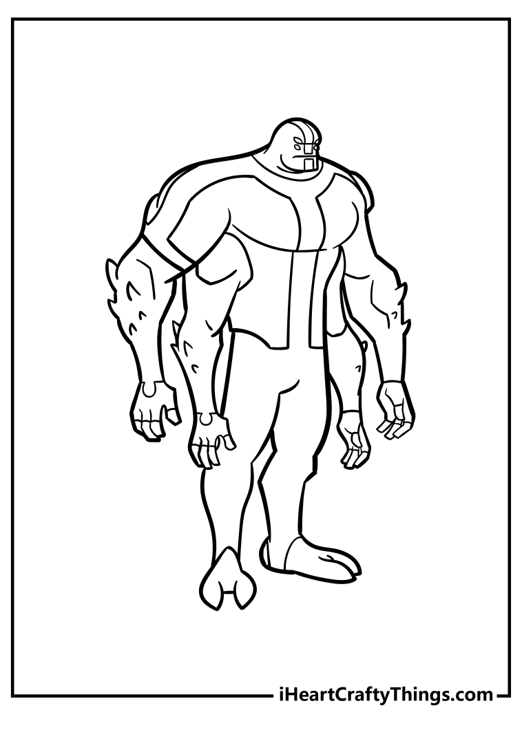 Ben 10 Coloring Pages (20 Free Printables)