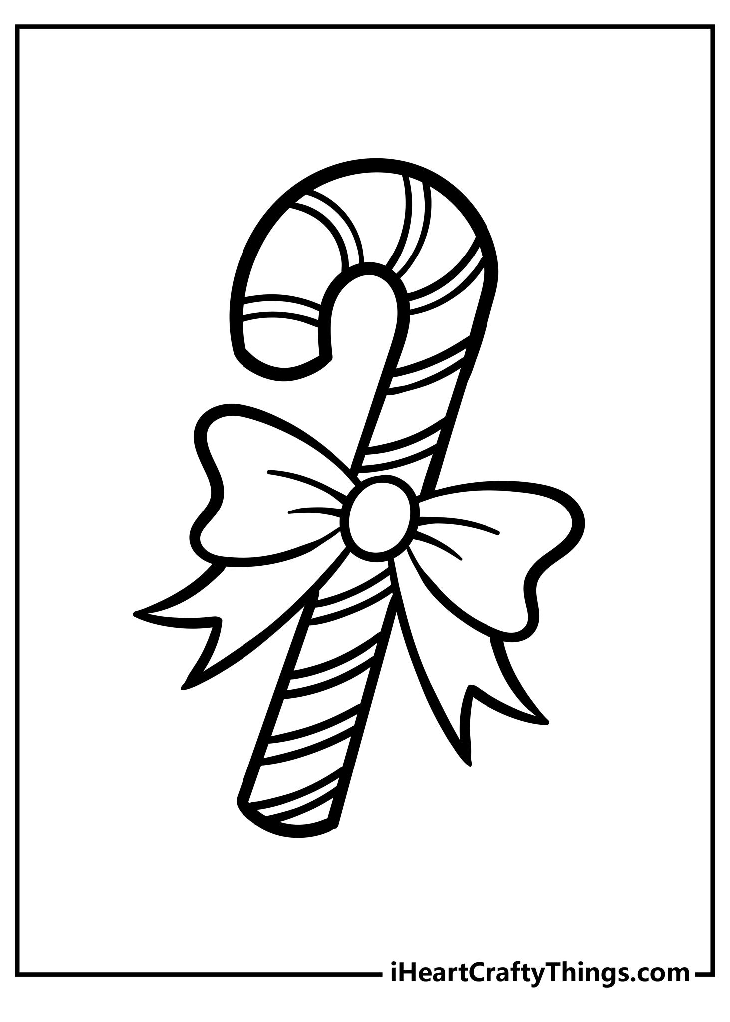 30 Candy Cane Coloring Pages (100% Free Printables)