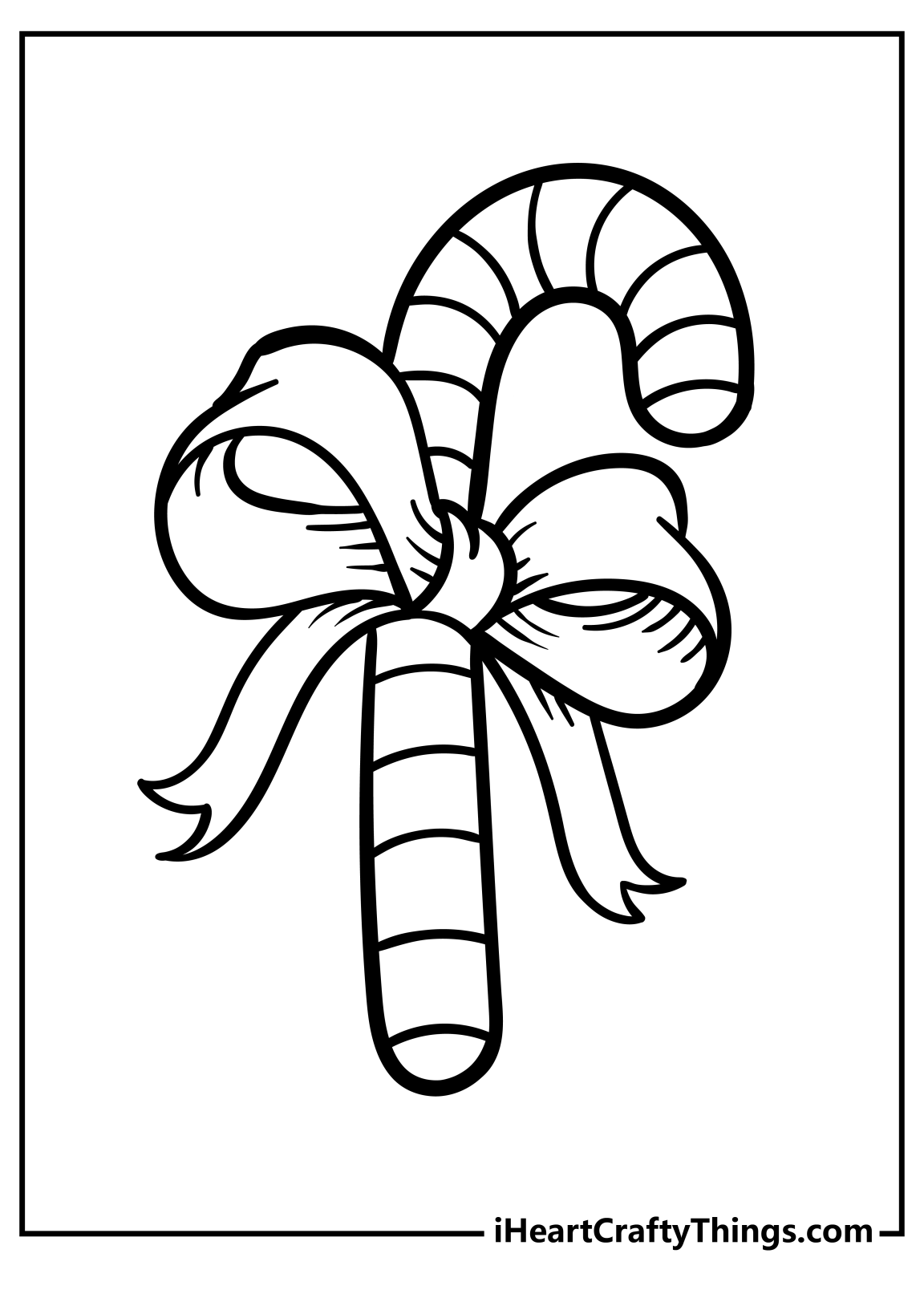 30 Candy Cane Coloring Pages (100% Free Printables)