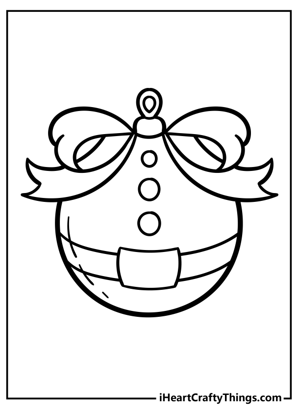 30 Christmas Ornament Coloring Pages (100% Free Printables)