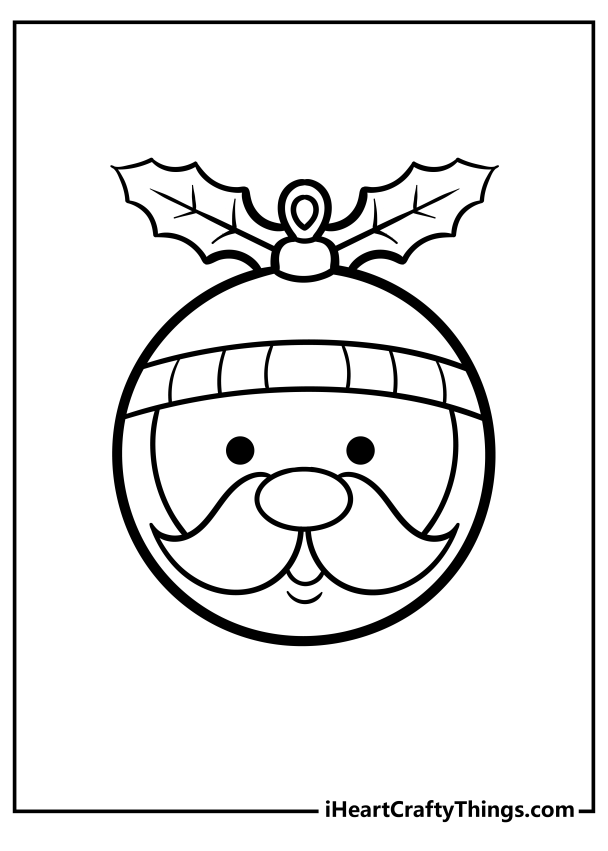 30 Christmas Ornament Coloring Pages (100% Free Printables)