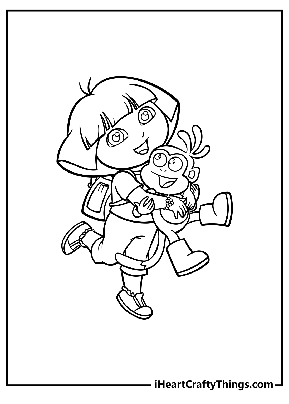 40 Dora The Explorer Coloring Pages (100% Free Printables)