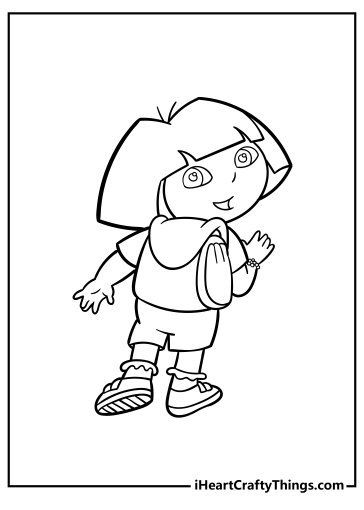 Dora Coloring Pages (100% Free Printables)