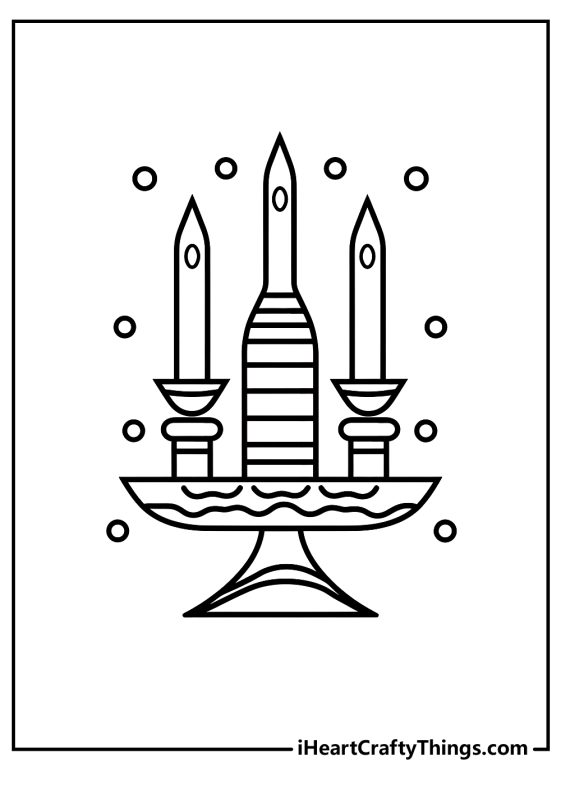 Hanukkah Coloring Pages: 20 Free Printable PDF Sheets