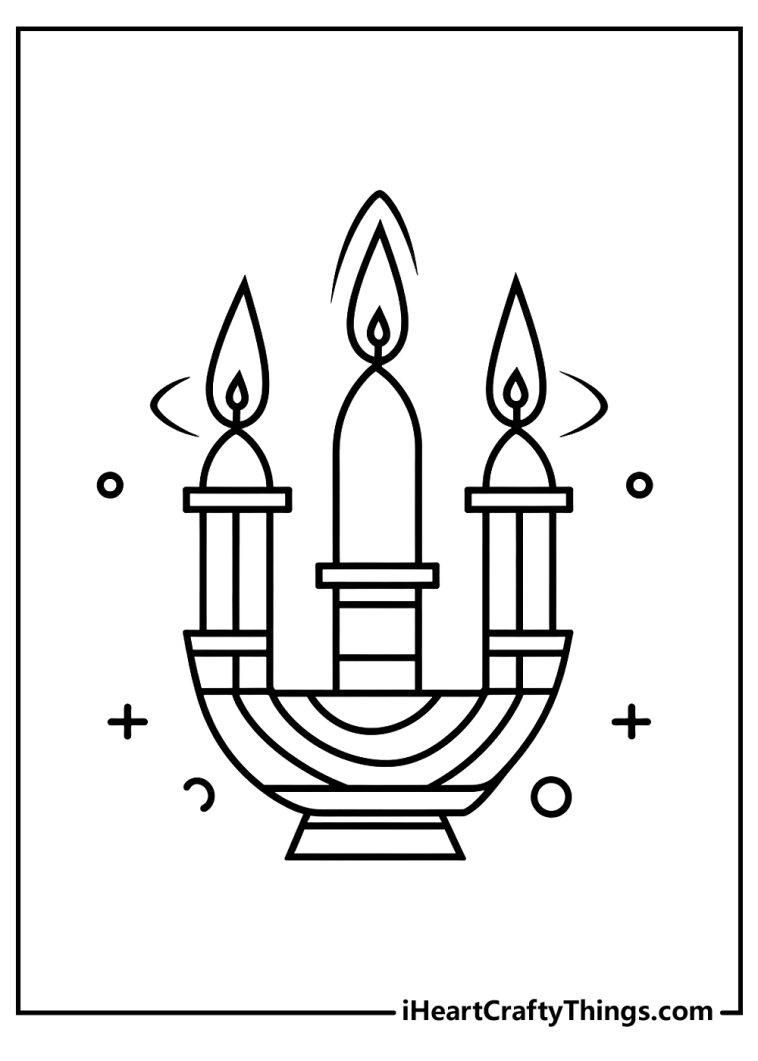 Hanukkah Coloring Pages: 20 Free Printable PDF Sheets