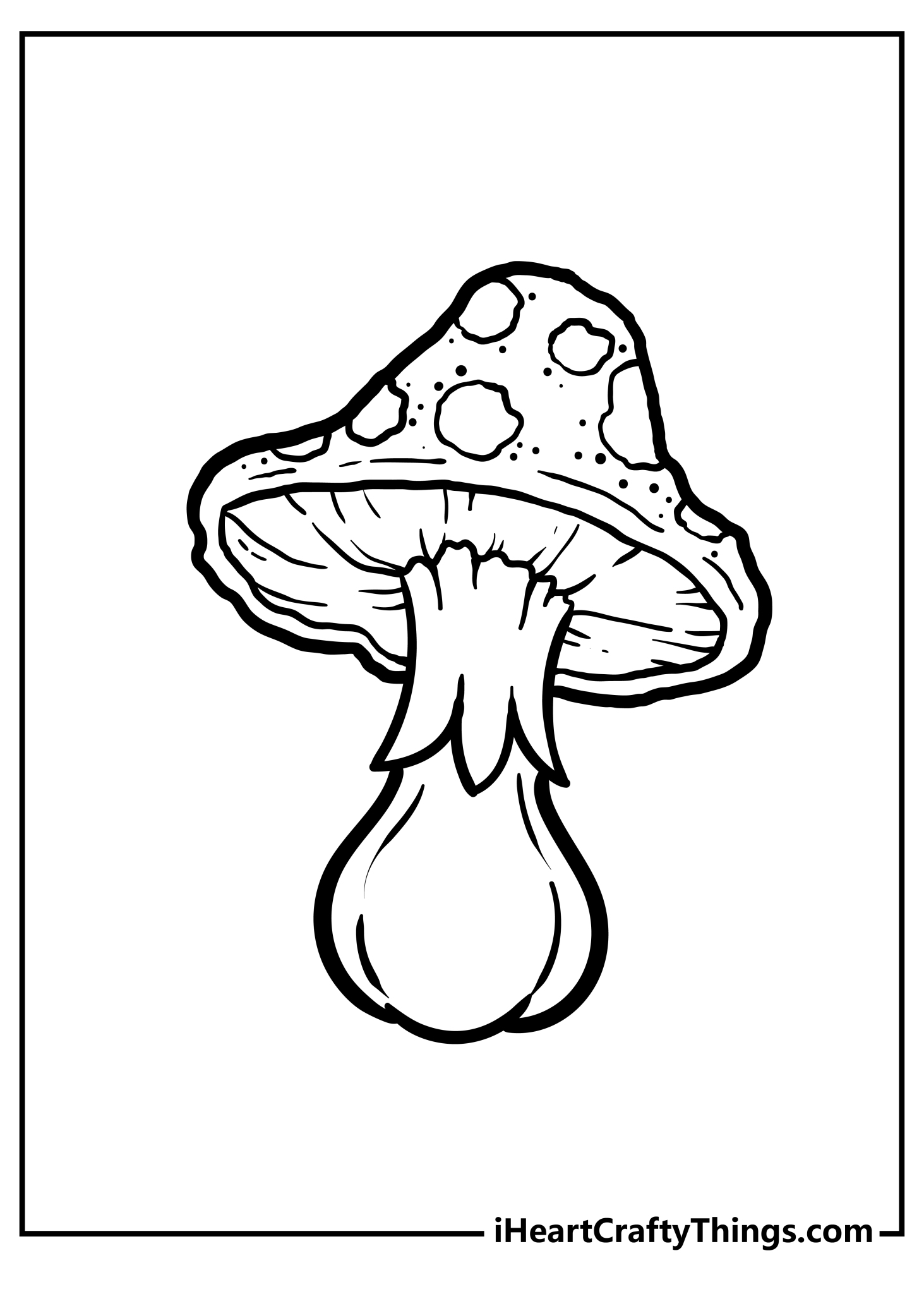 Mushroom Coloring Pages (100% Free Printables)