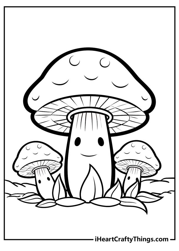 30 Mushroom Coloring Pages (100% Free Printables)