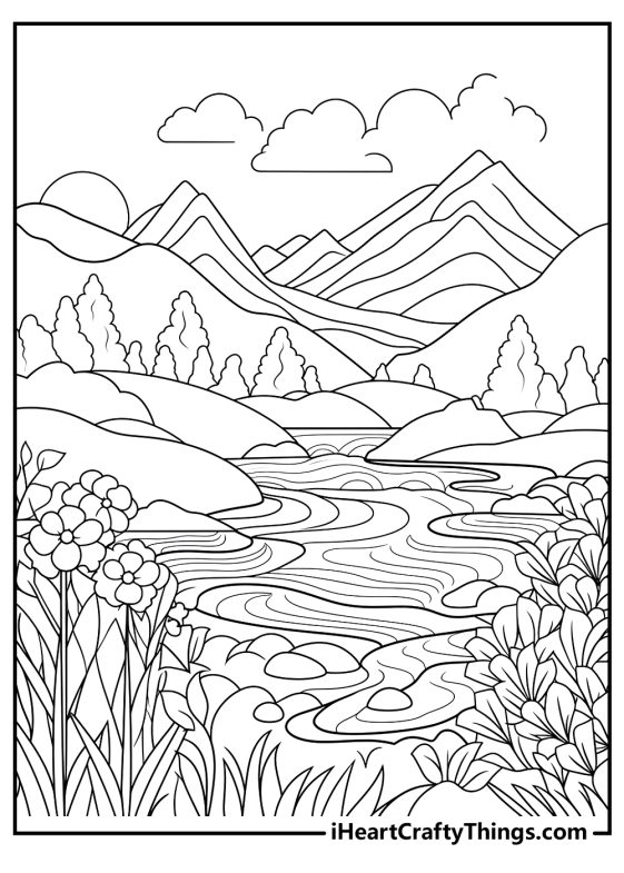 Nature Coloring Pages (100% Free Printables)