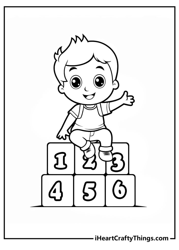 Number Coloring Pages (100% Free Printables)