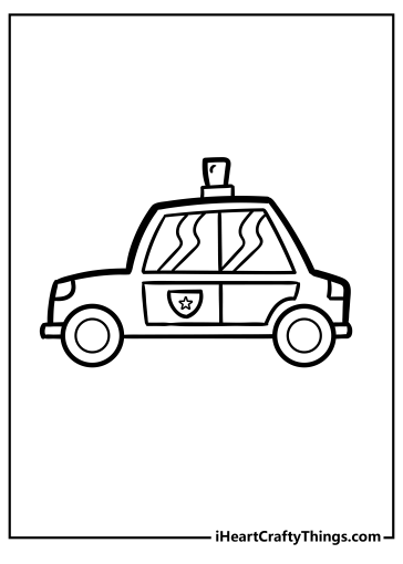 30 Police Car Coloring Pages (100% Free Printables)