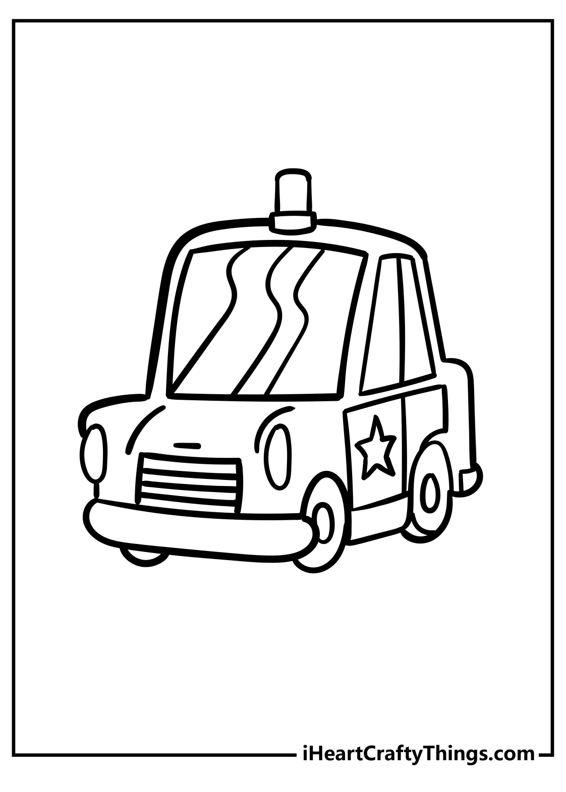 30 Police Car Coloring Pages (100% Free Printables)