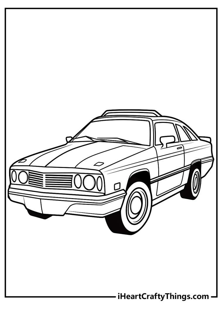 30 Police Car Coloring Pages (100% Free Printables)
