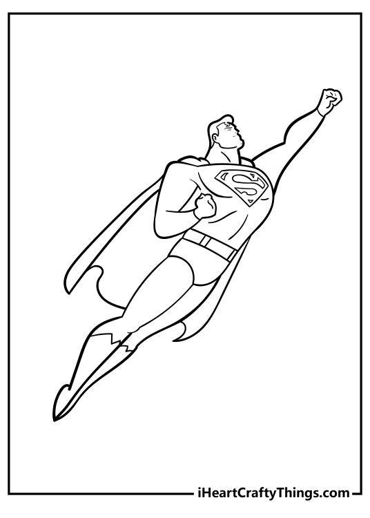 Superman Coloring Pages (20 Free Printables)