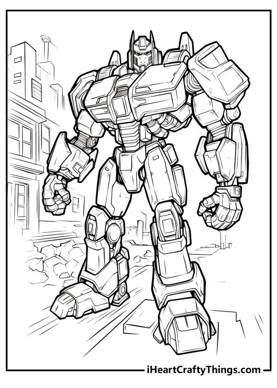 Transformers Coloring Pages (100% Free Printables)