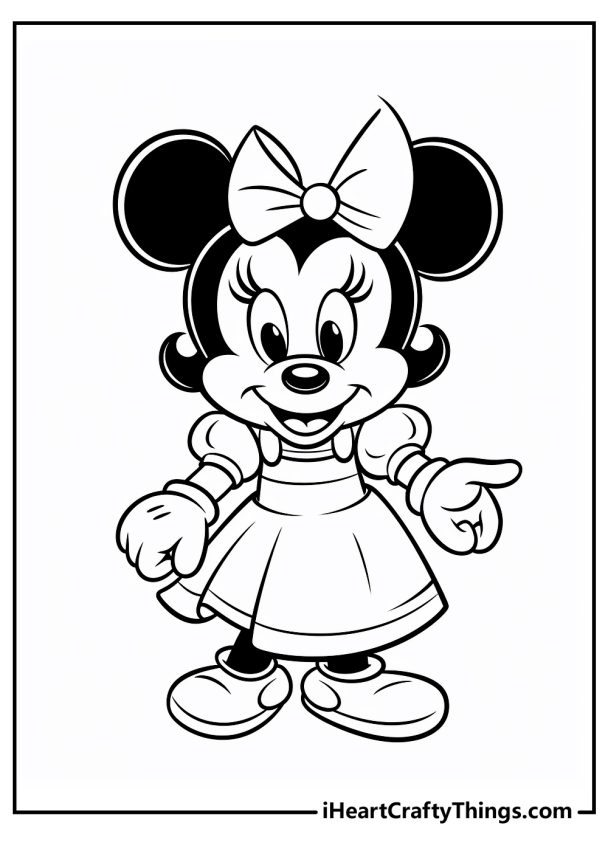Minnie Mouse Coloring Pages (30 Free Printables)