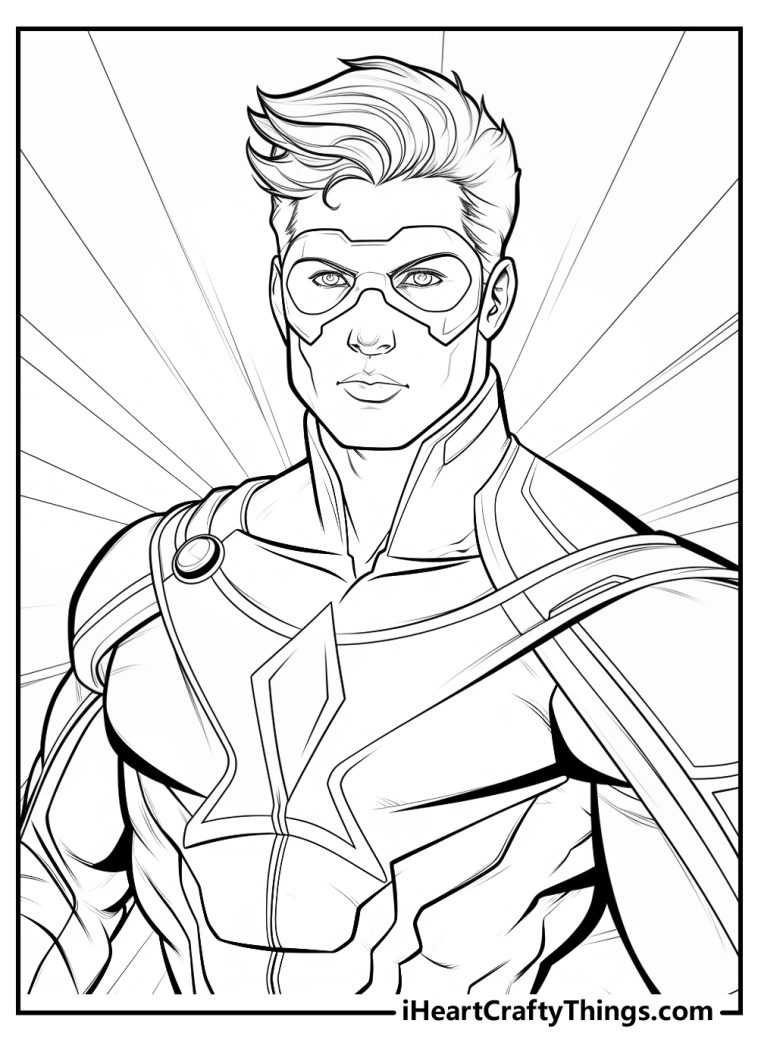 40 Superhero Coloring Pages (100% Free Printables)