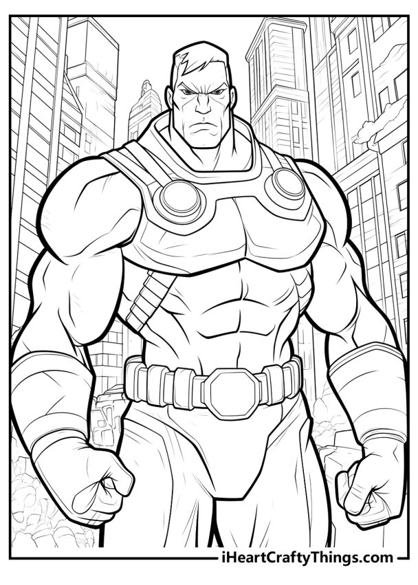 40 Superhero Coloring Pages (100% Free Printables)
