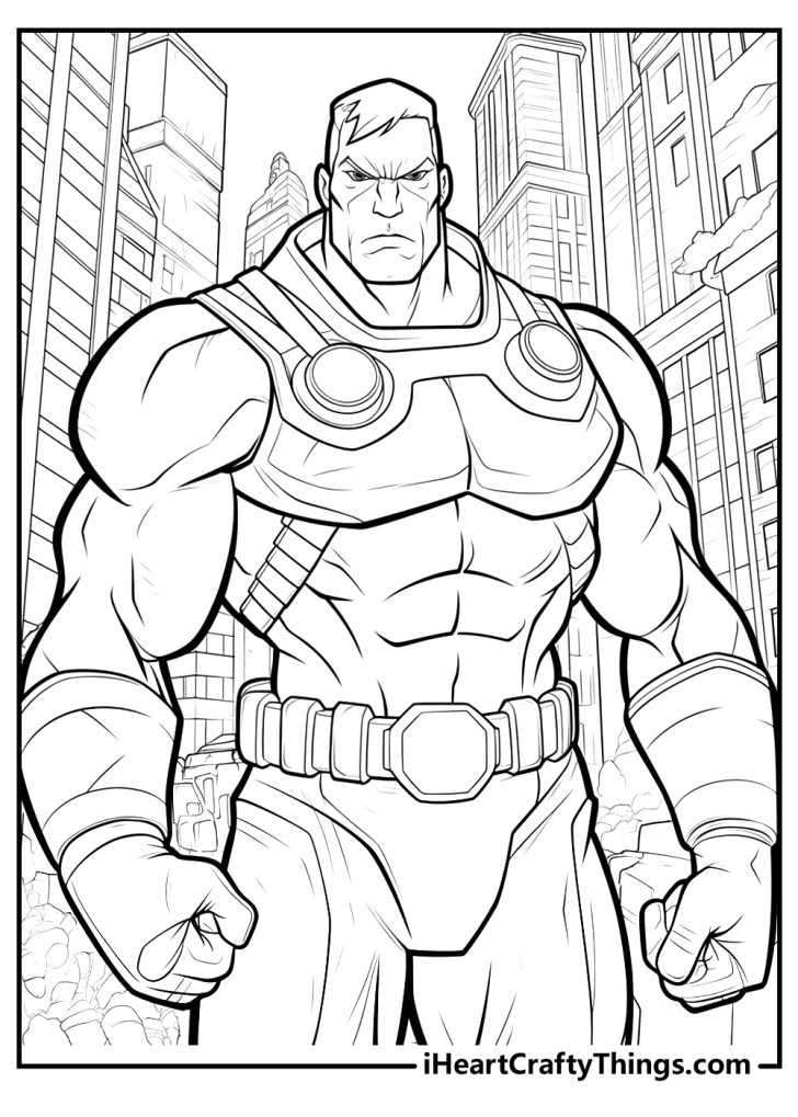 40 Superhero Coloring Pages (100% Free Printables)