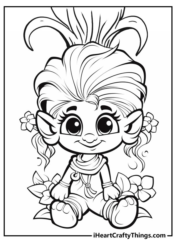 35 Trolls Coloring Pages (100% Free Printables)