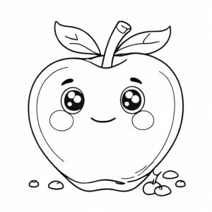 Apple Drawing - How To Draw An Apple Step By Step