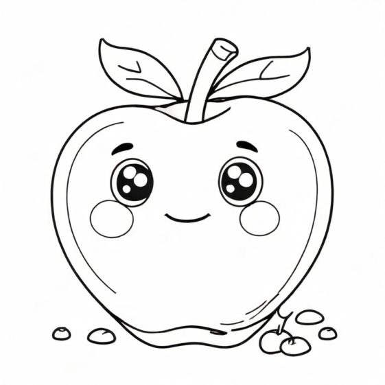 Apple Drawing - How To Draw An Apple Step By Step