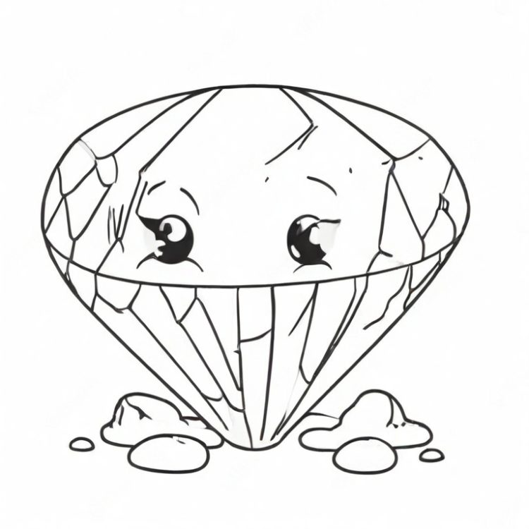 Diamond Drawing - How To Draw A Diamond Step By Step