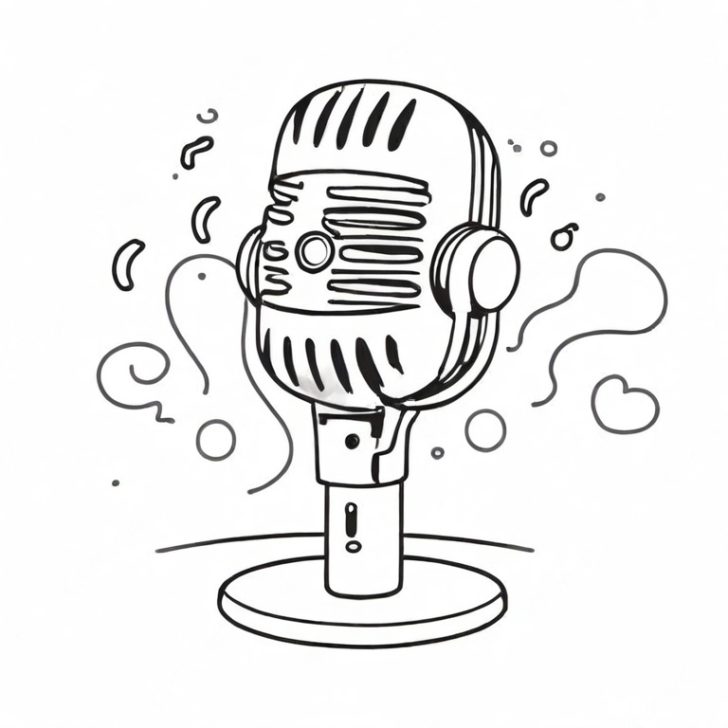 Microphone Drawing - How To Draw A Microphone Step By Step