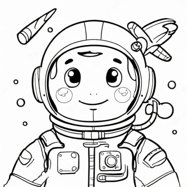 Astronaut Drawing - How To Draw An Astronaut Step By Step