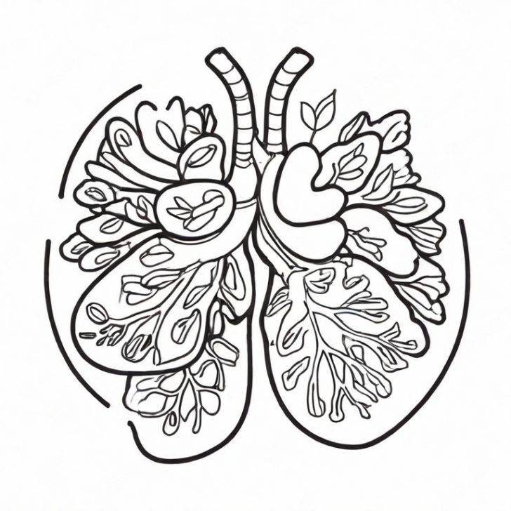 Lungs Drawing - How To Draw Lungs Step By Step