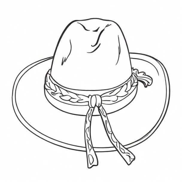 Cowboy Hat Drawing - How To Draw A Cowboy Hat Step By Step