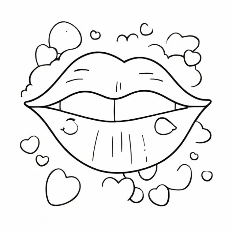 Cartoon Lips Drawing - How To Draw Cartoon Lips Step By Step