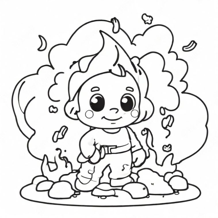 Cartoon Fire Drawing - How To Draw A Cartoon Fire Step By Step