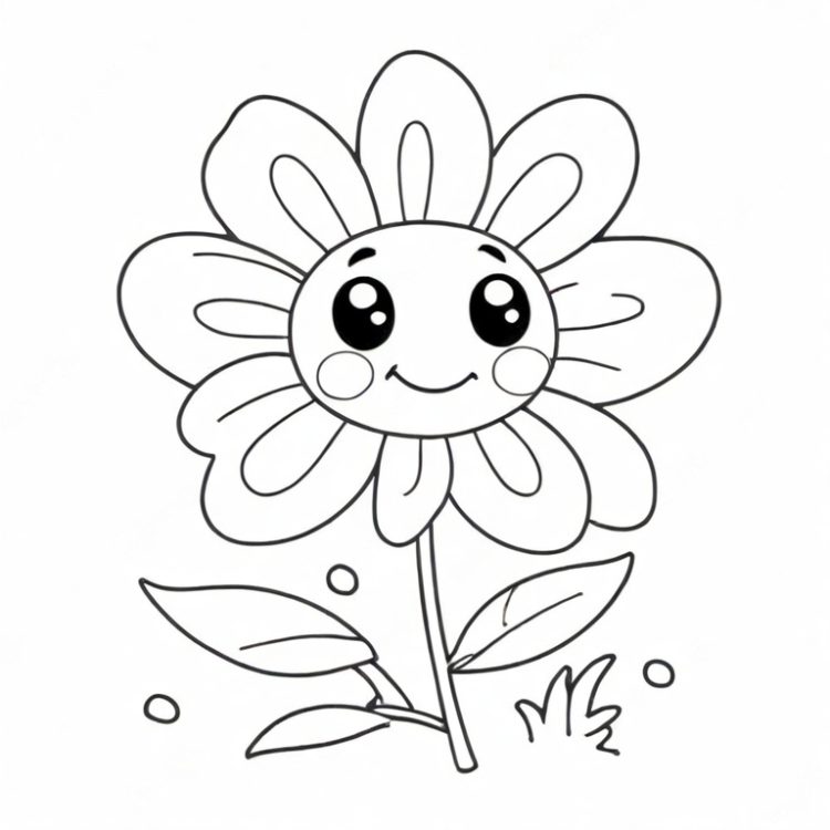 Cartoon Flowers Drawing - How To Draw Cartoon Flowers Step By Step