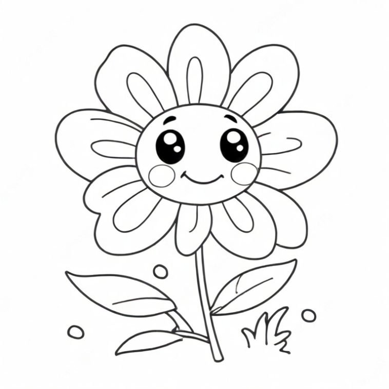 Cartoon Flowers Drawing - How To Draw Cartoon Flowers Step By Step